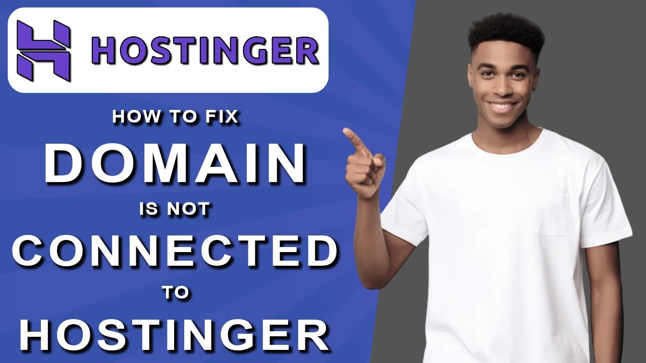 How to fix domain is not connected to hostinger (2024) - YouTube