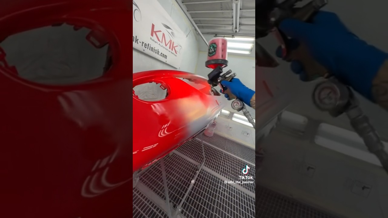 The most INSANE color ever!!! #lumaiii #carpainting #autobodyshop - YouTube