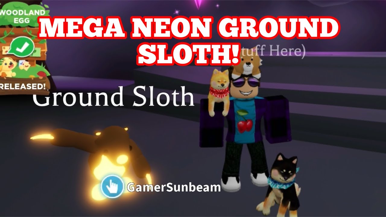 MAKING A MEGA NEON GROUND SLOTH! (Roblox Adopt Me) - YouTube
