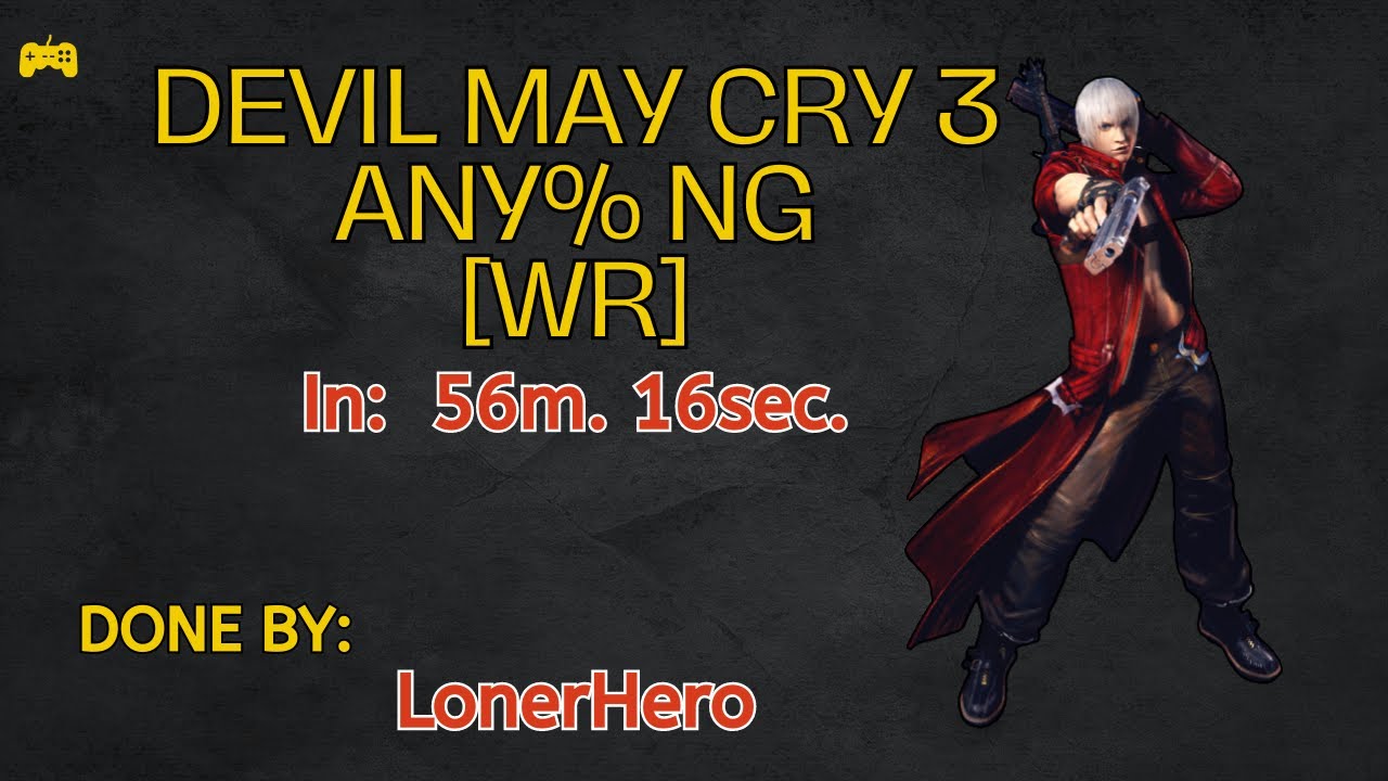 DEVIL MAY CRY 3 speedrun WORLD RECORD new game - YouTube