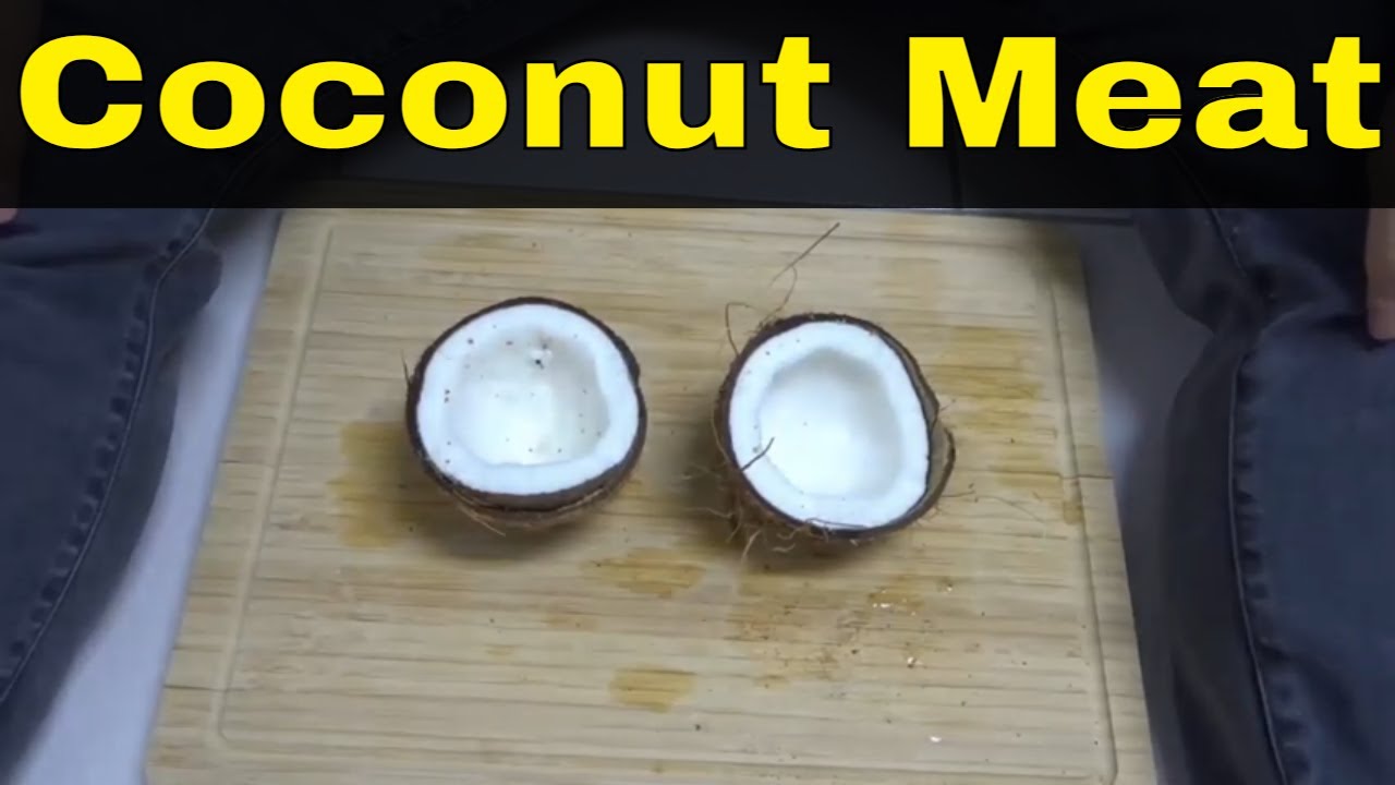 How To Remove Coconut Meat From The Shell Easily-Tutorial - YouTube