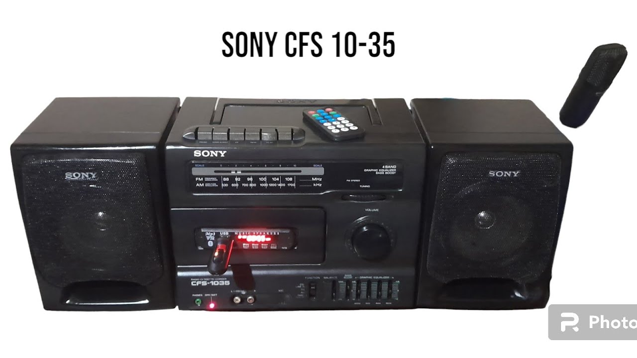 Radiograbadora sony CFS 1035 actualizada con módulo mp3 - YouTube
