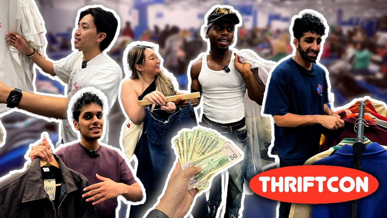 $100 thrift store outfit challenge at houston thriftcon. who built the ...
