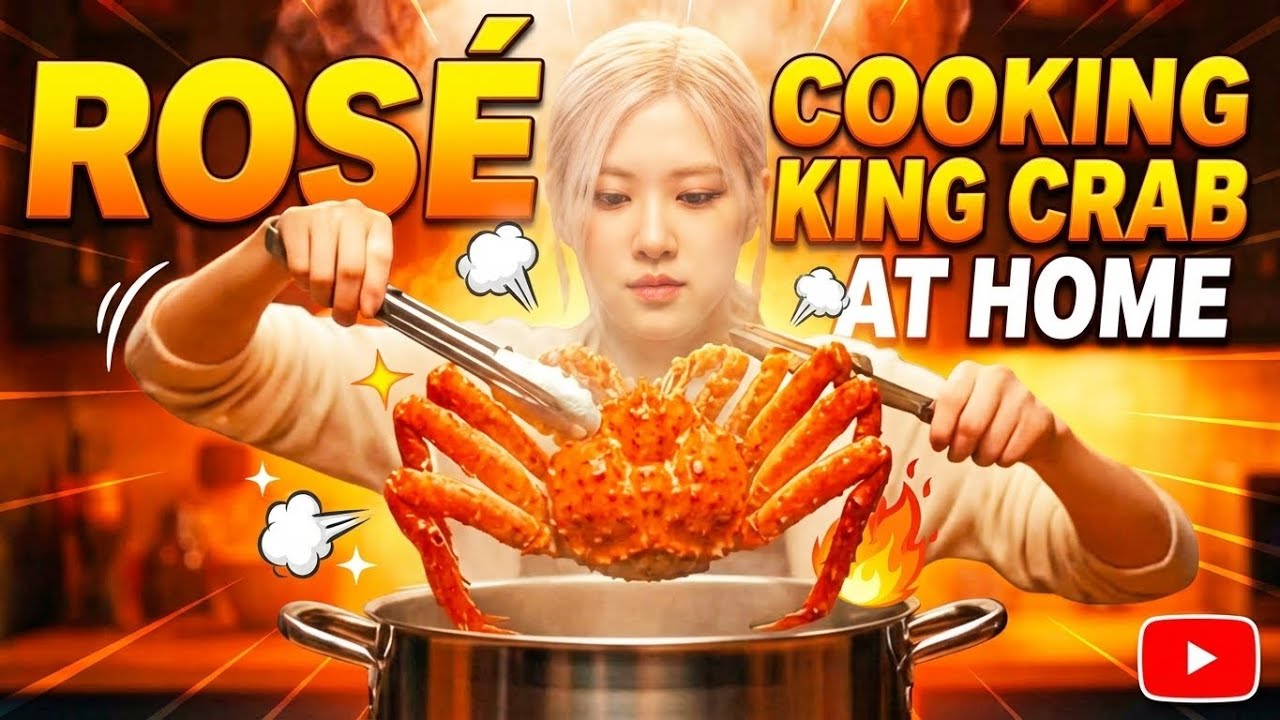 Rosé Cooking King Crab at Home | Warm & Relaxing Cinematic Food - YouTube