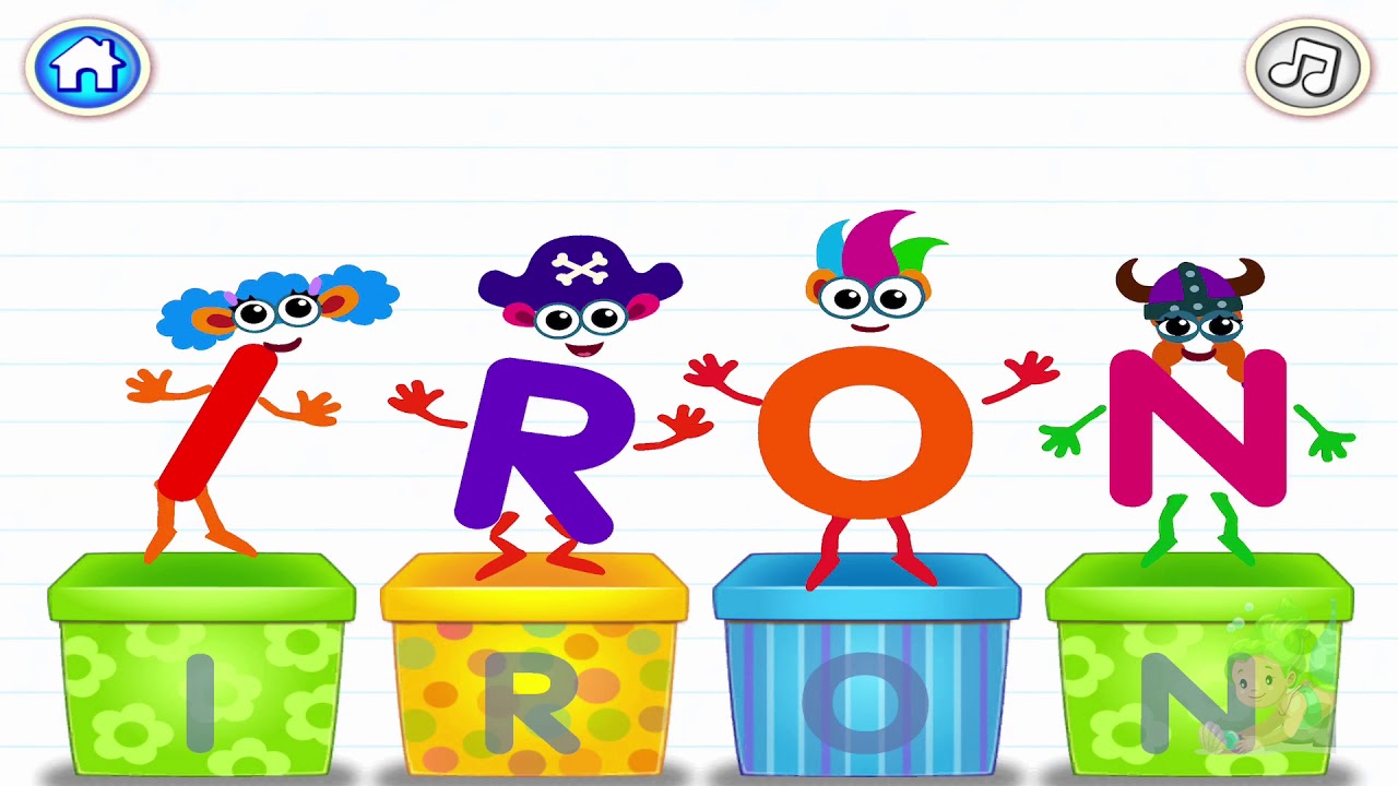 Bini ABC - Super Phonics and Reading Learning Game for Kids! - Part 4 - YouTube