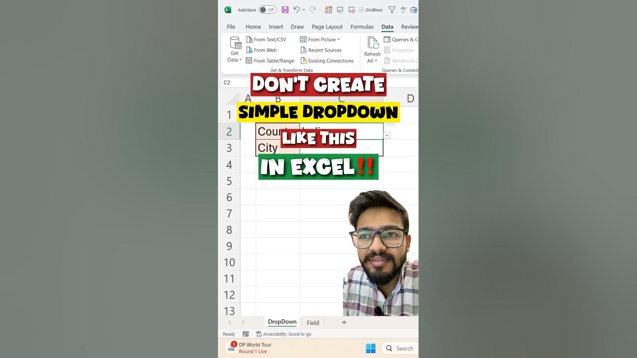 Don't create simple dropdown in Excel‼️Instead Use Amazing Trick #excel #exceltips #exceltricks ...