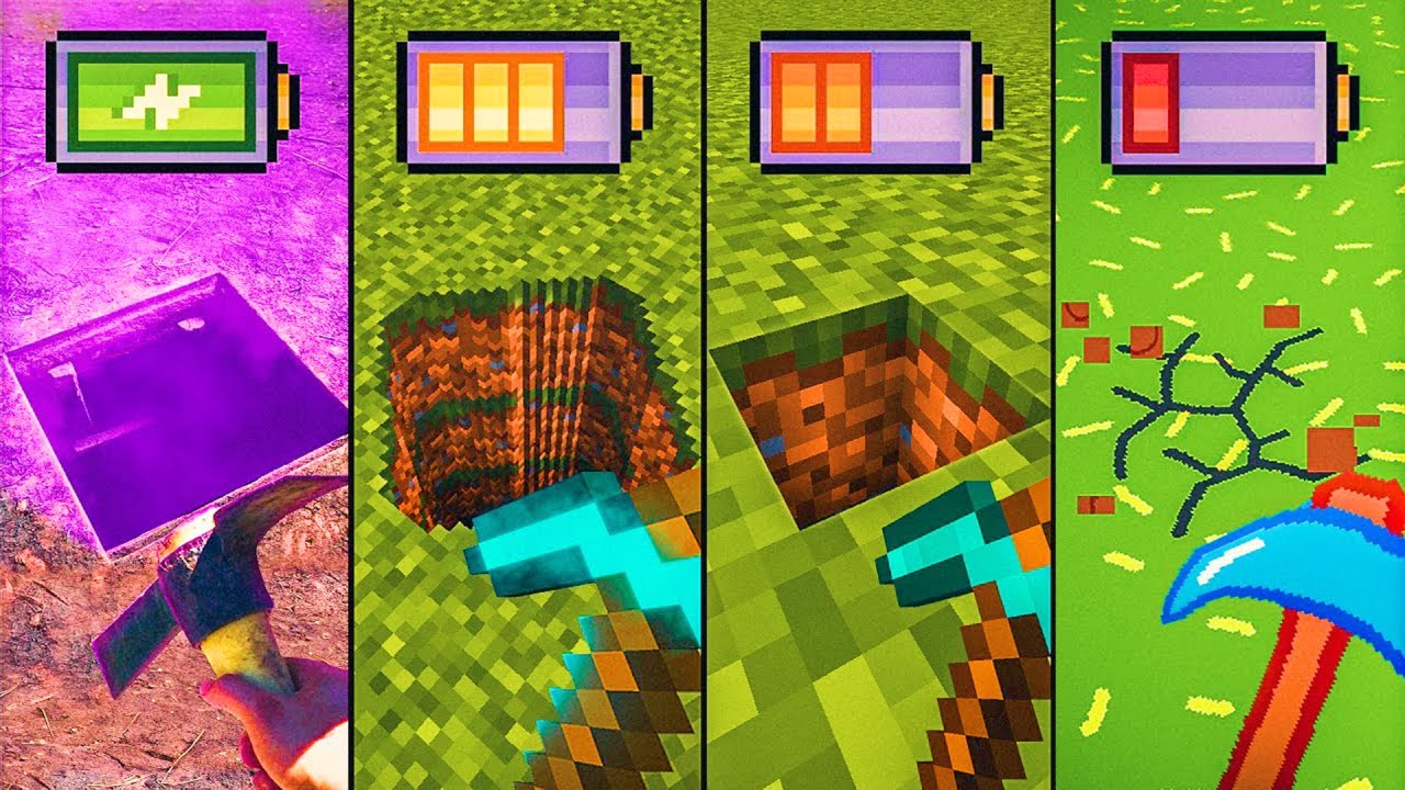 physics with different battery in minecraft - YouTube