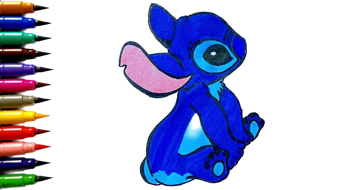 How to Draw Stitch From Stichand Lilo | Stich Drawing | Stitch and Lilo ...