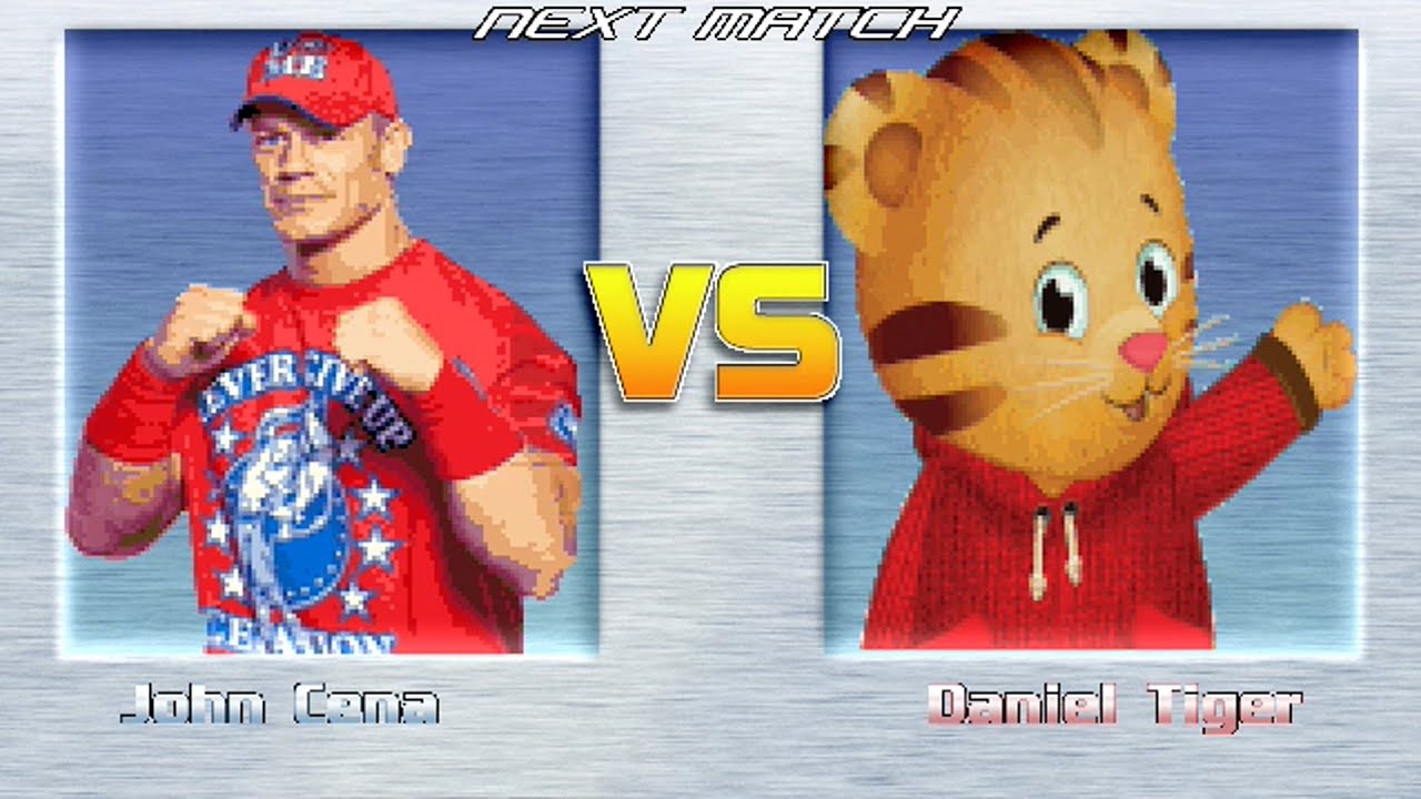 M.U.G.E.N BATTLES | John Cena vs Daniel Tiger - YouTube