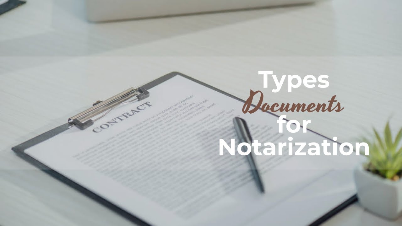 Different Types Of Documents That Require Notarization | Idaho Civil ...