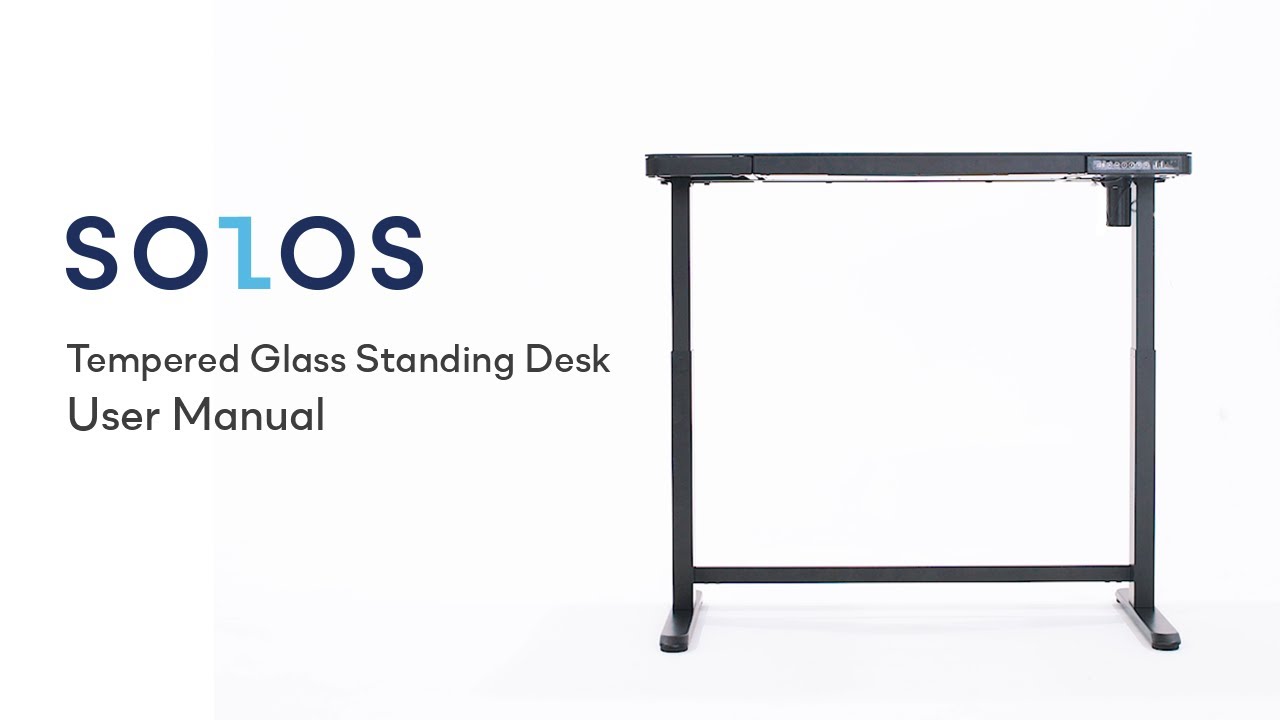 How to assembly a SOLOS Tempered Glass Standing Desk - YouTube