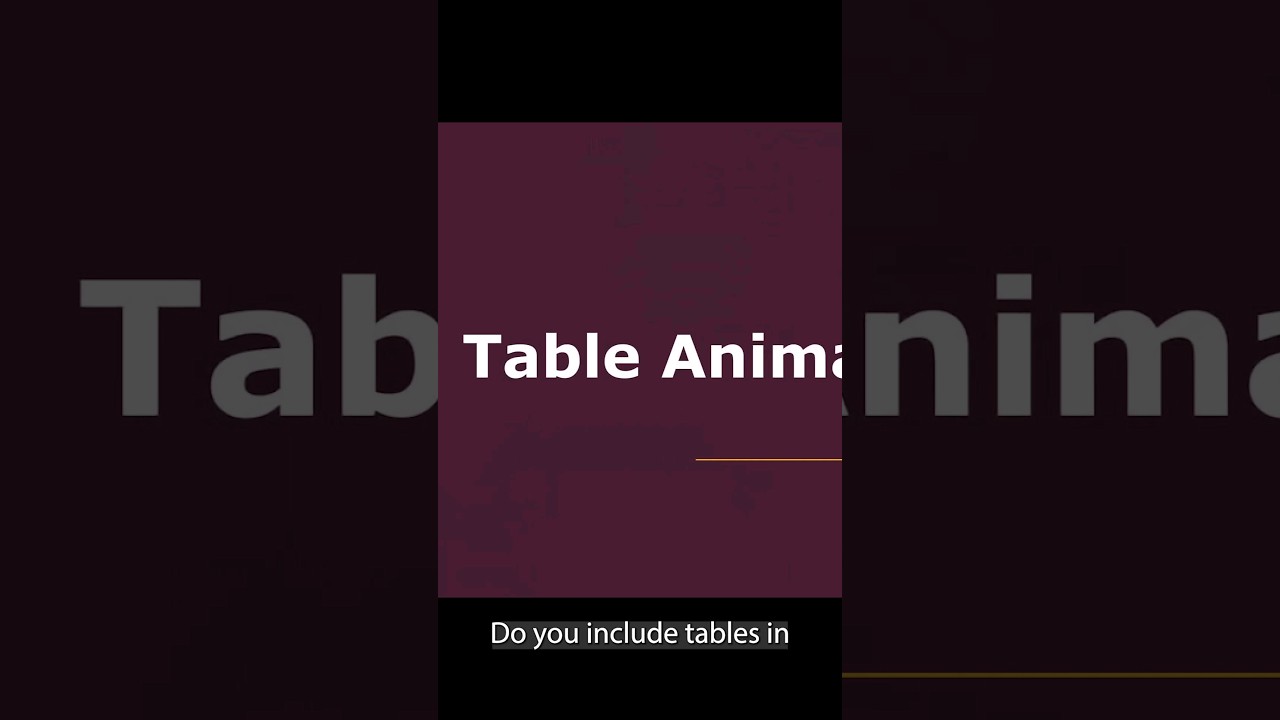3 Ways To Animate Tables In PowerPoint Like A PRO keynote powerpoint 3 Ways To Animate Tables In PowerPoint Like A PRO keynote powerpoint