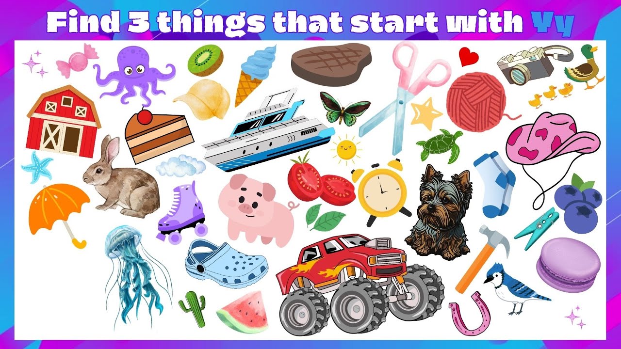 ALPHABET I SPY LETTER Y | I SPY FOR KIDS | I SPY WITH MY LITTLE EYE ...