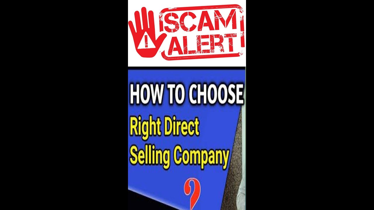 Sacm Alert How to choose Right Direct selling company - YouTube