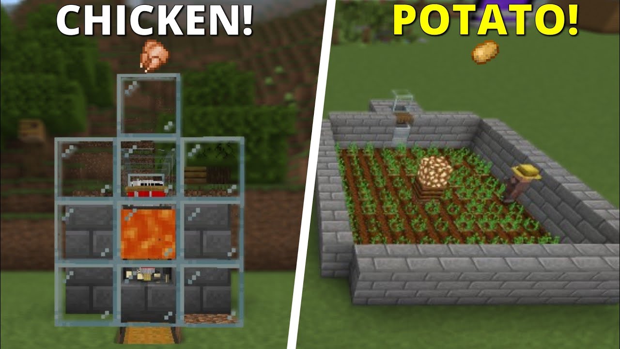 2 Epic Food Farms in Minecraft 1.20 |Java Edition |Bedrock Edition ...