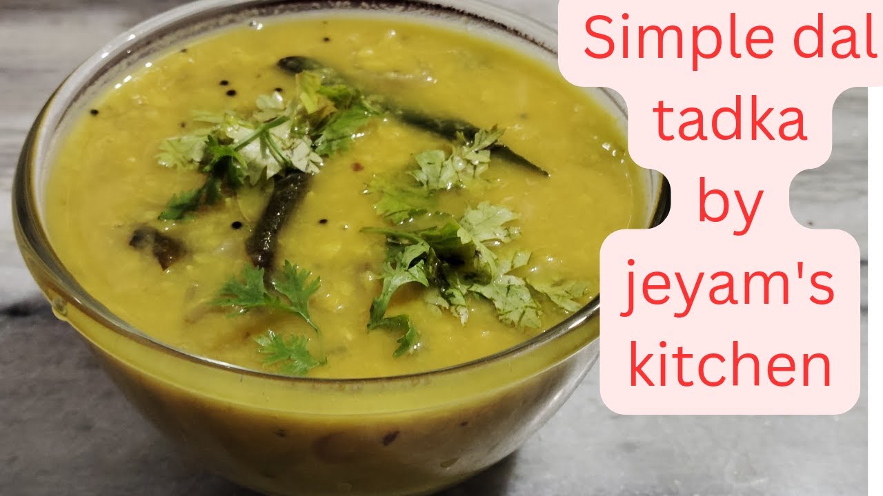 Simple dal tadka / dal fry | dhal tadka for rice | simple dal Fry ...