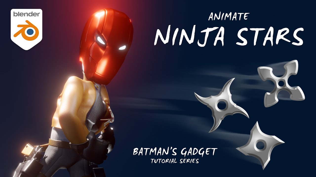 Animate ninja stars (shuriken) with blender : Batman's gadget tutorial ...