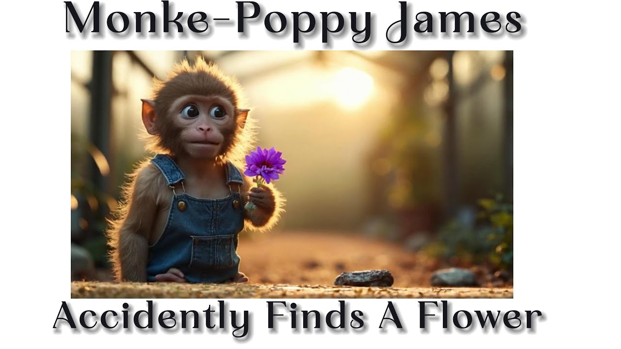 (0523) Monkey Poppy James | accidently finds a flower - YouTube