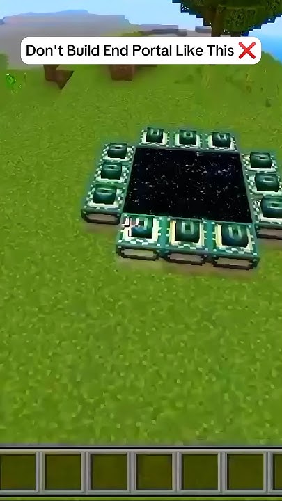 Minecraft End Portal Tutorial #minecraft #shorts - YouTube