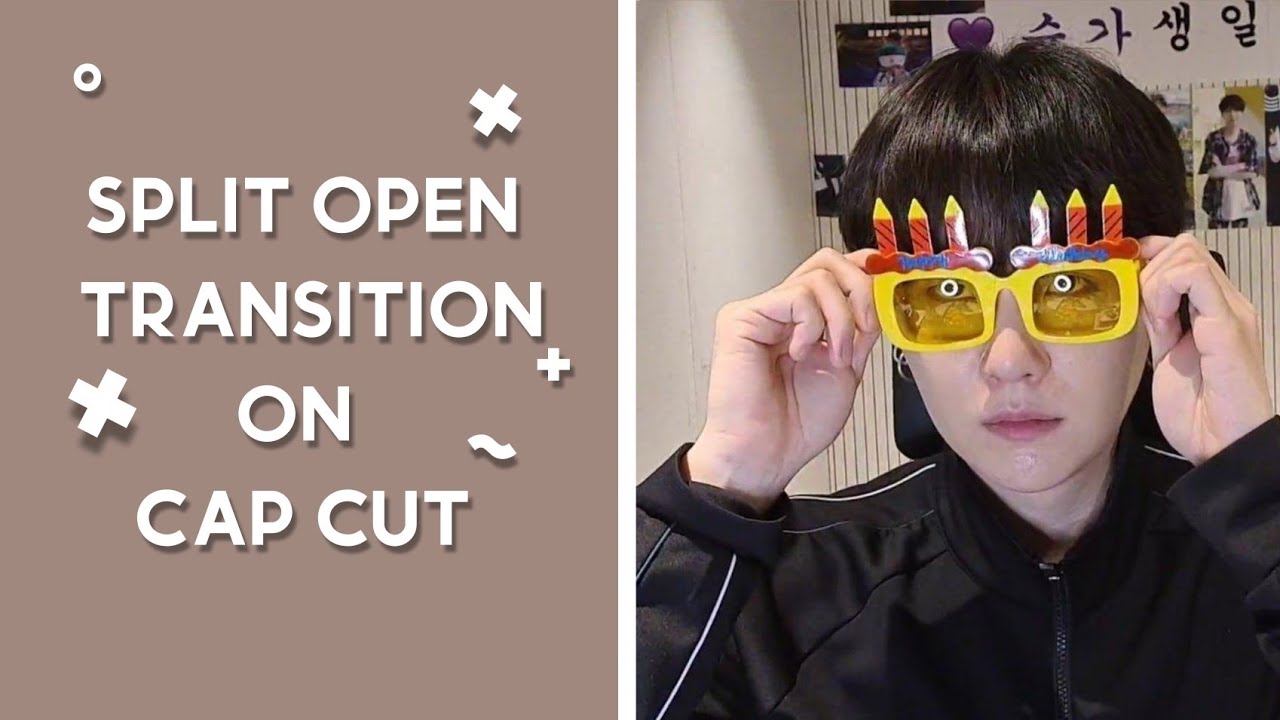 HOW TO DO SPLIT OPEN TRANSITION ON CAPCUT - YouTube