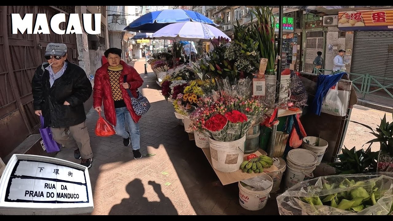 🇲🇴 Walking MACAU: Manduco Beach Street 下環街 Rua da Praia do Manduco ...