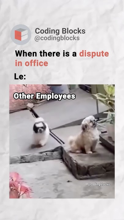 Kalesh hi kalesh 😂 | Who else can relate | CodingBlocks! #meme #office #corporate #employee # ...