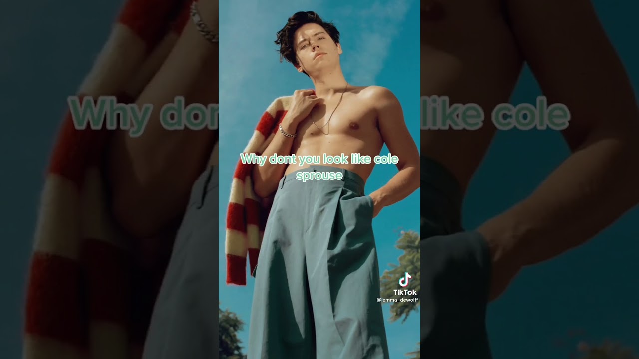 cole sprouse tik tok edit - YouTube