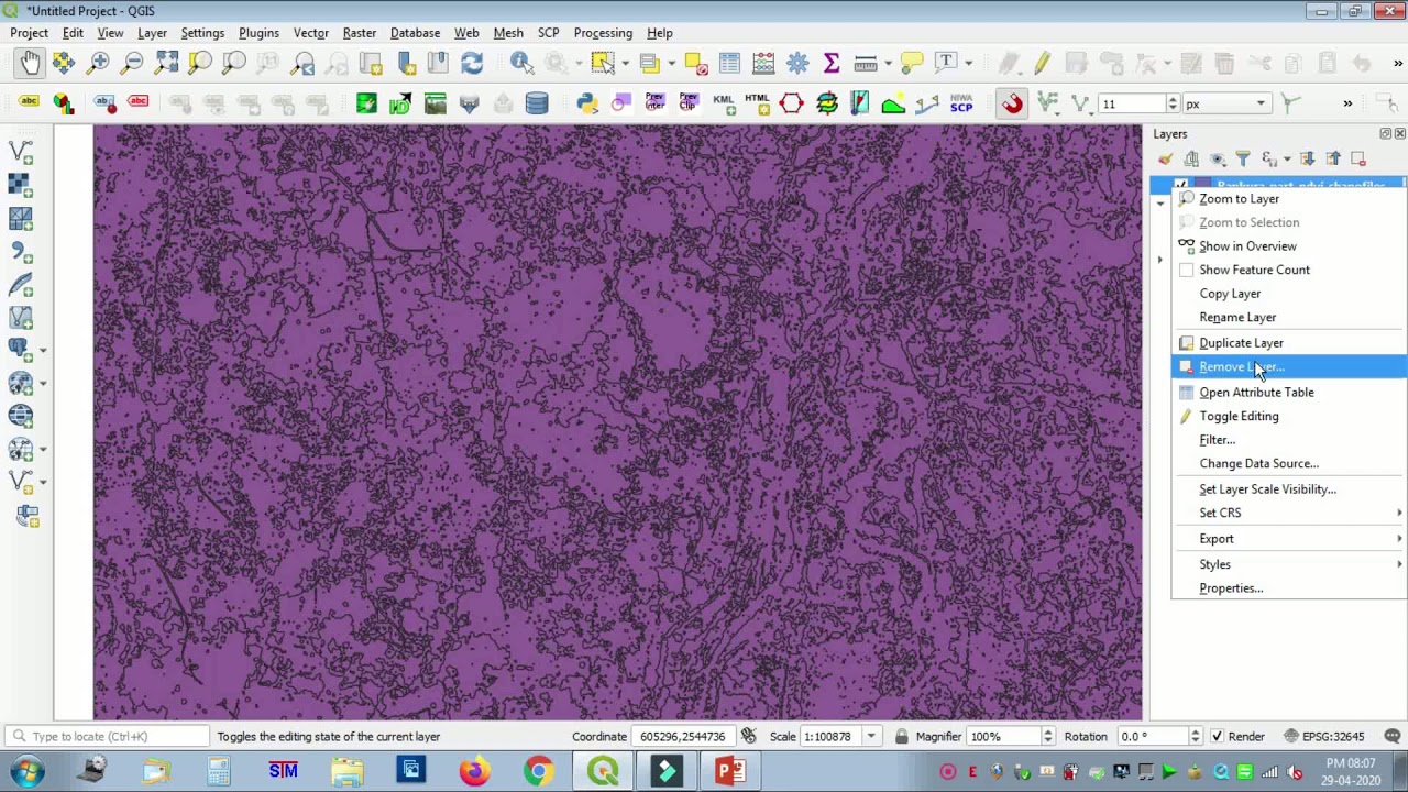 QGIS 3.12 NDVI CALCULATION_RASTER RECLASSIFICATION_CONVERSION TO SHAPEFILES - YouTube