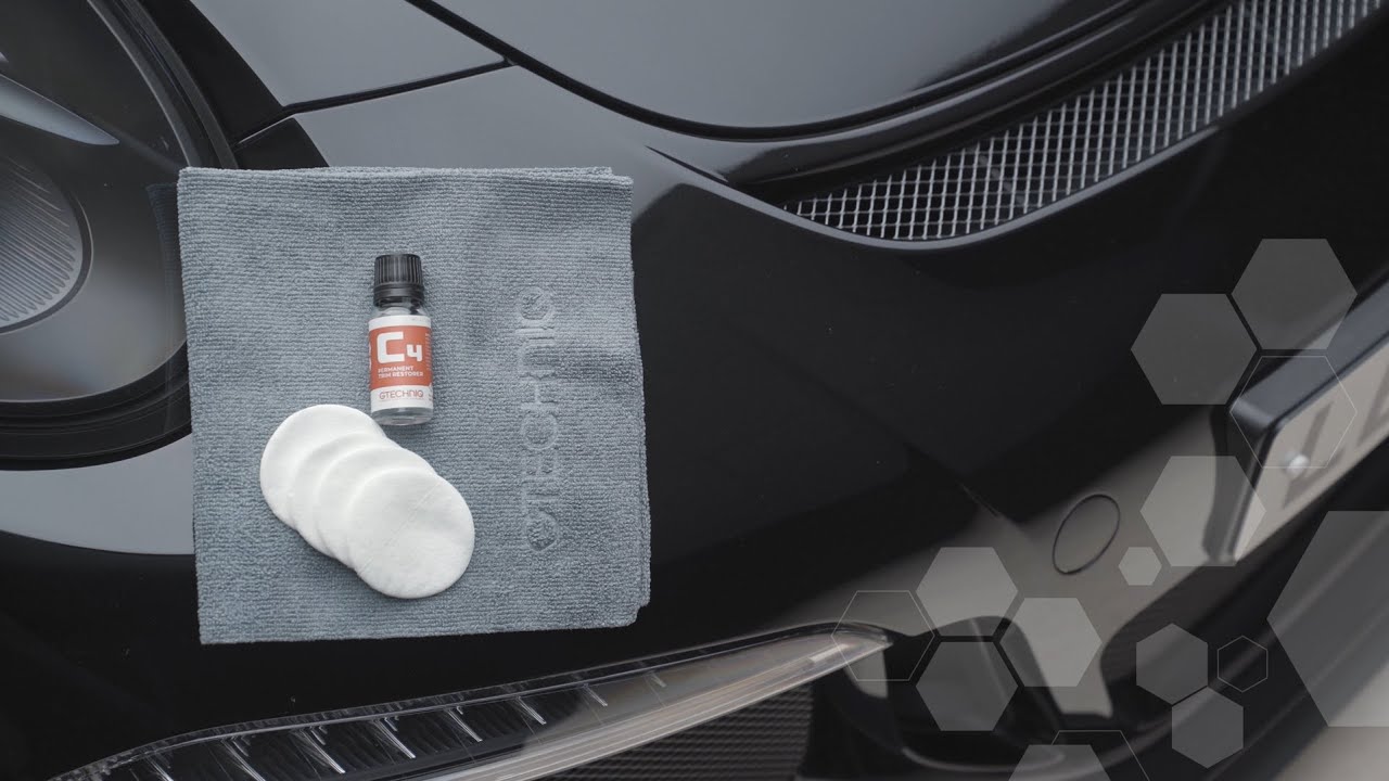 Gtechniq C4 Permanent Trim Restorer Showcase - YouTube