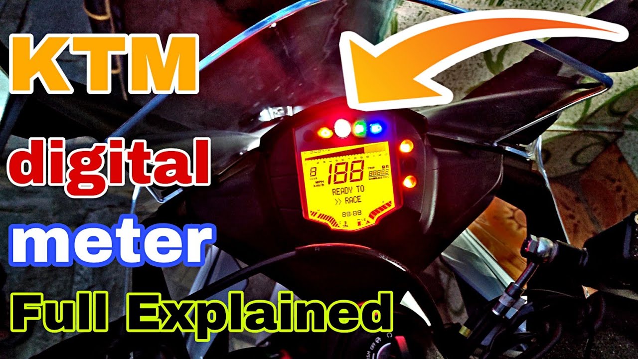 KTM Rc 125 bs6 digital speedometer FULL EXPLAINED || Ride On Two Wheels ...