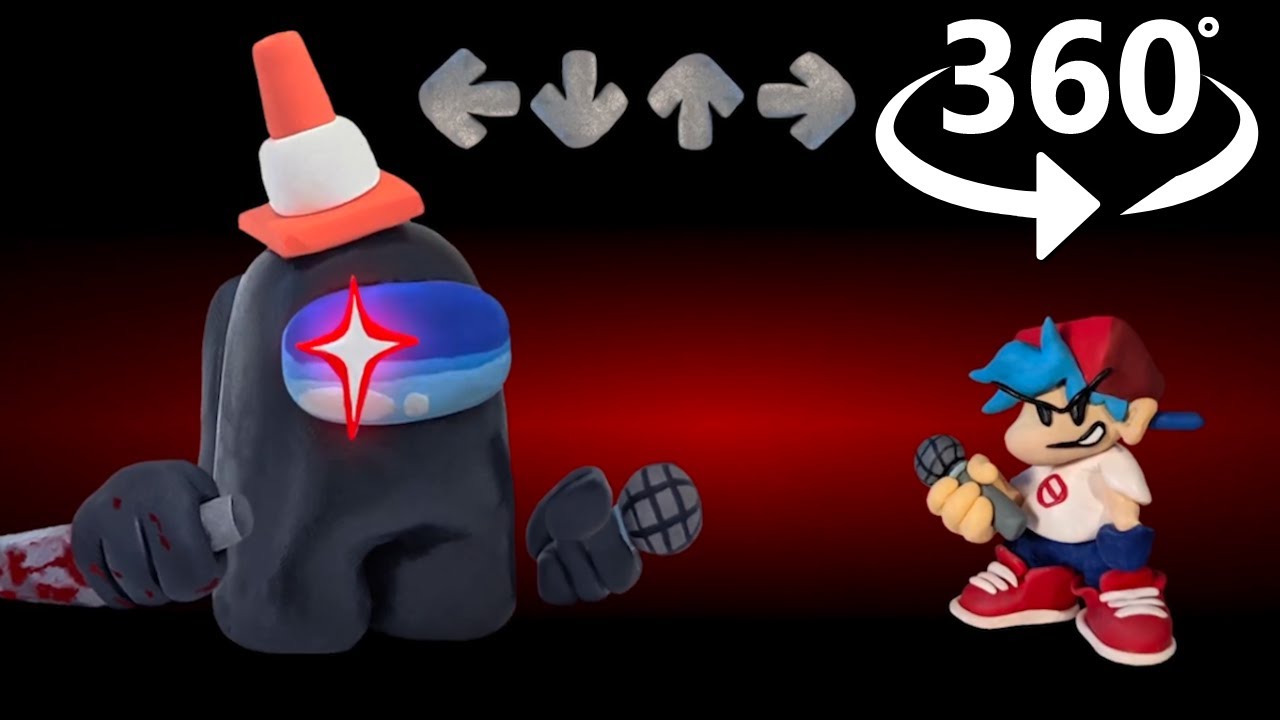 DEFEAT but It's 360° and Clay (Friday Night Funkin VR POV) - YouTube