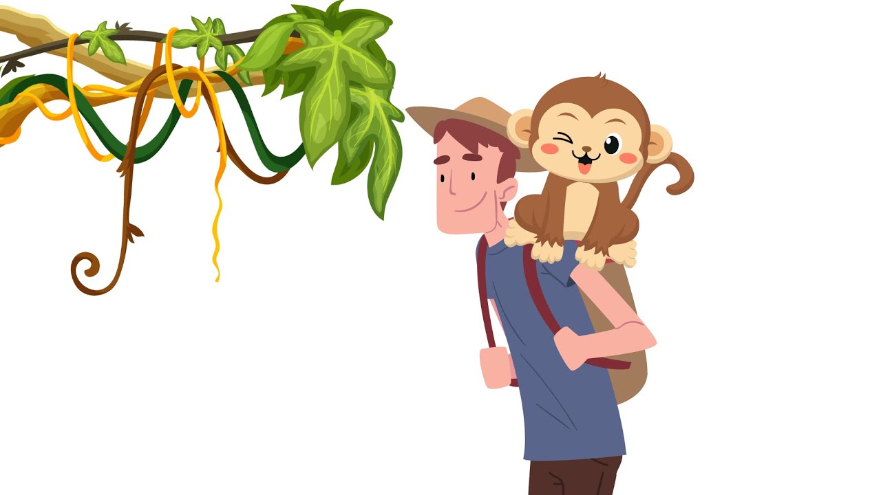 "Curious Monkey" English Short Story for kids with pictures. - YouTube