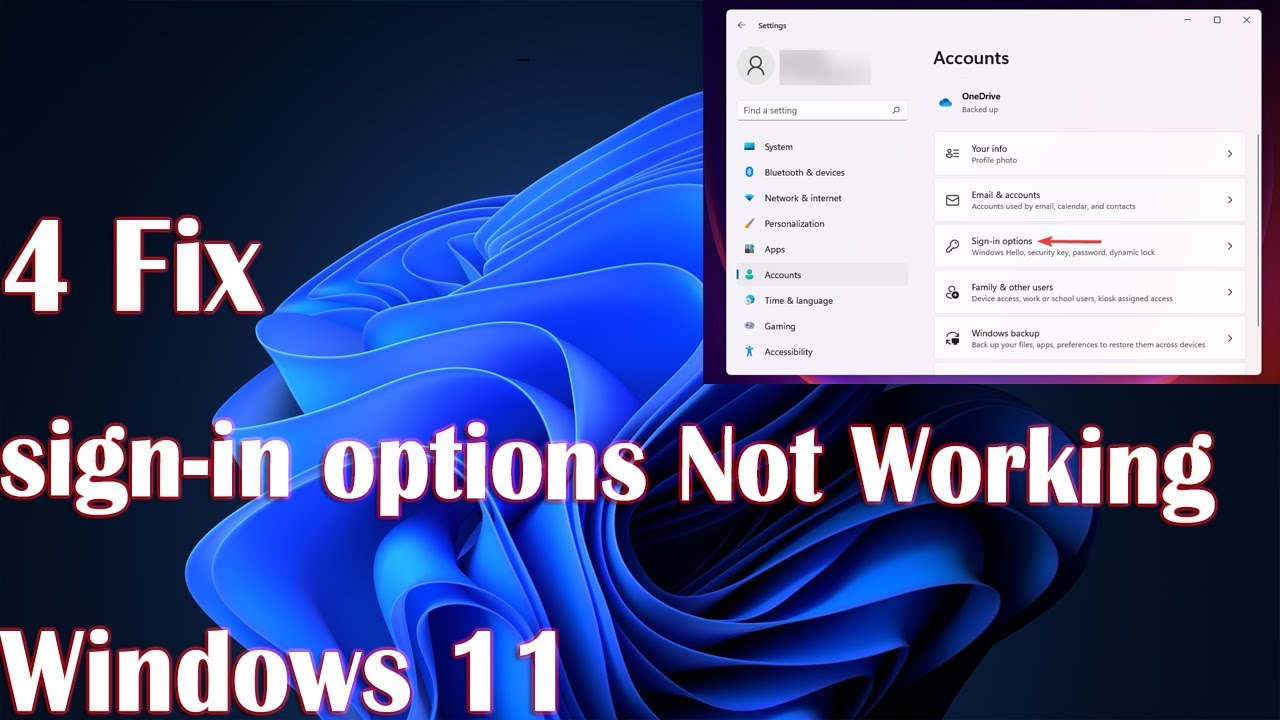 Windows 11’s sign-in options Not Working - 3 Fix - YouTube