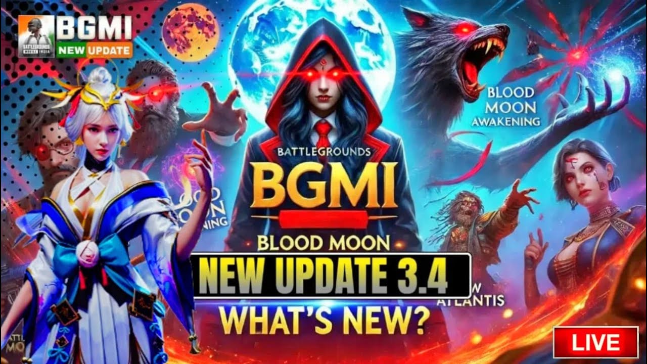 NEW UPDATE 3.4 BGMI BLOOD MOON AWAKENING #bgmi #gaming #shortfeed # ...
