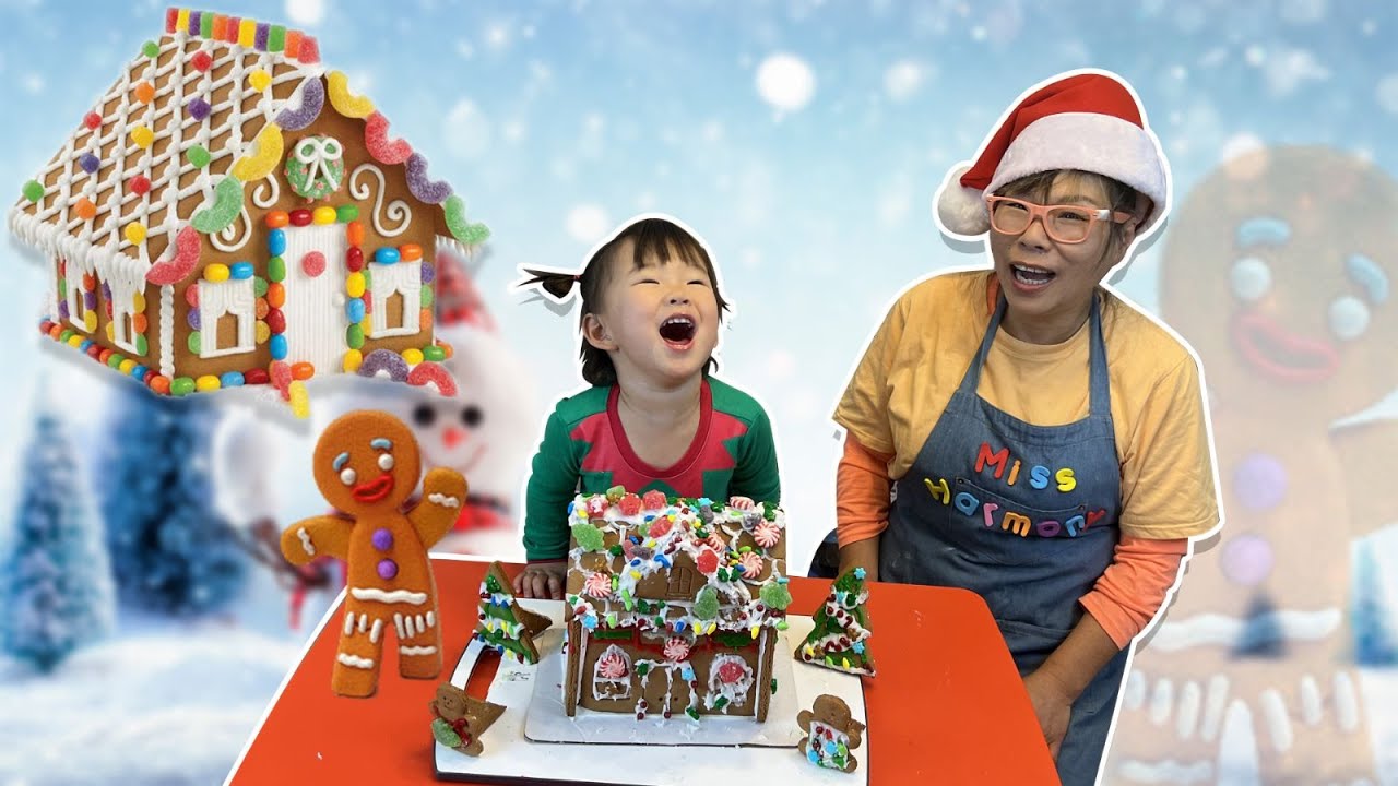 Christmas Gingerbread House and Gingerbread Man | DIY Gingerbread House ...