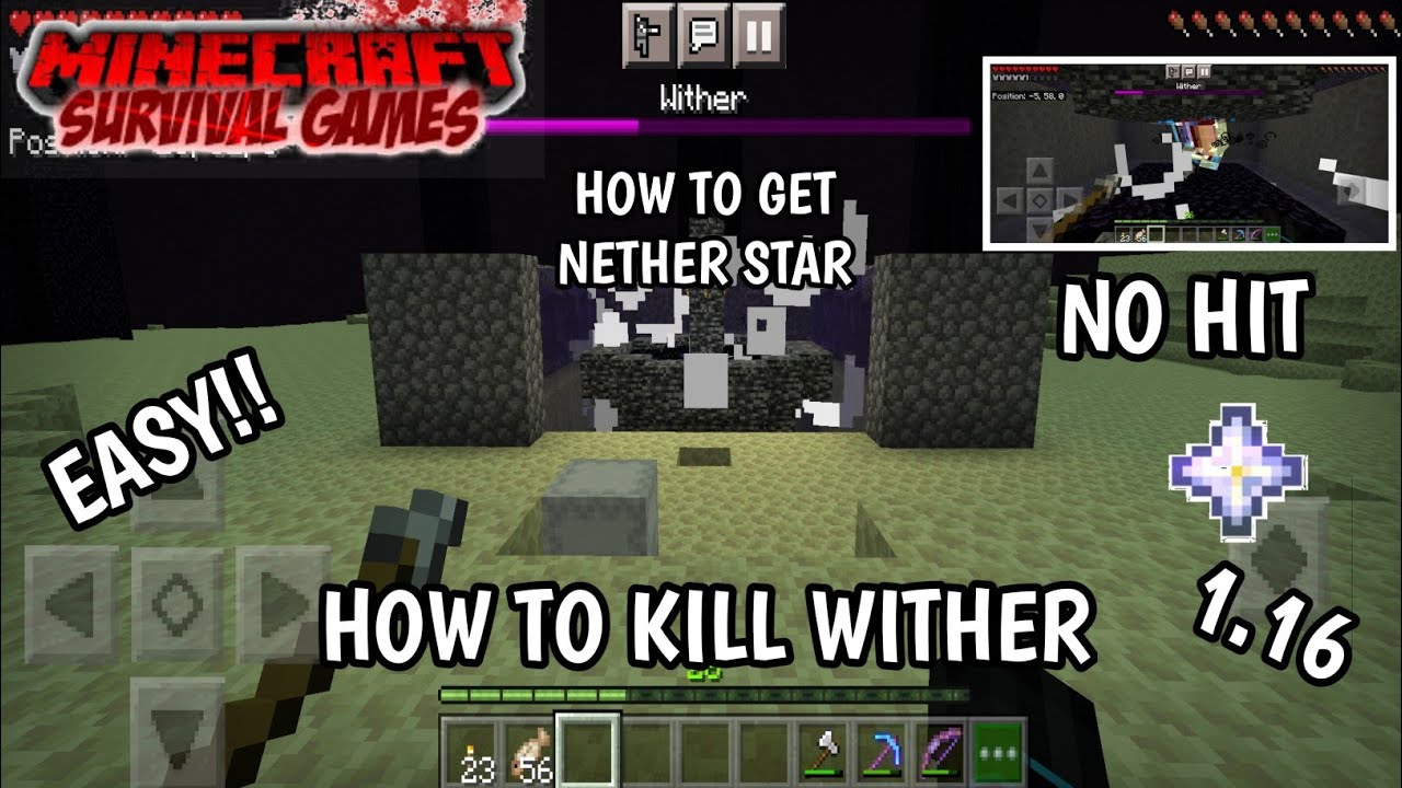 How to Kill WITHER |survival mode| - Minecraft Survival - YouTube