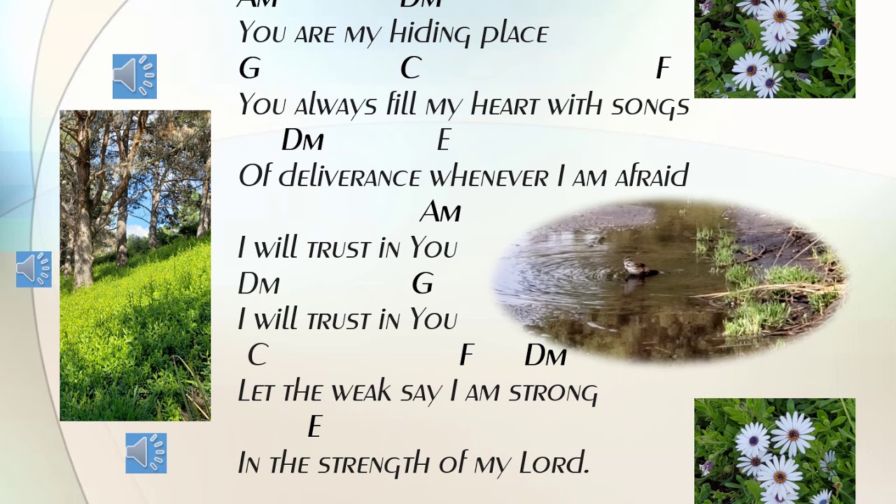 "YOU ARE MY HIDING PLACE" - written by Michael Ledner - YouTube