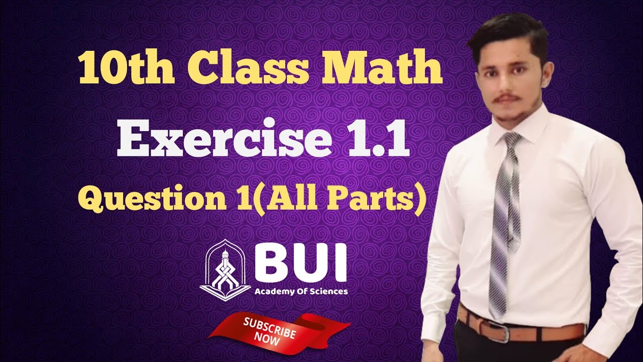 10th Class Math Chapter 1 Ex 1 1 Q1 Urdu Hindi YouTube 10th Class Math Chapter 1 Ex 1 1 Q1 Urdu Hindi YouTube
