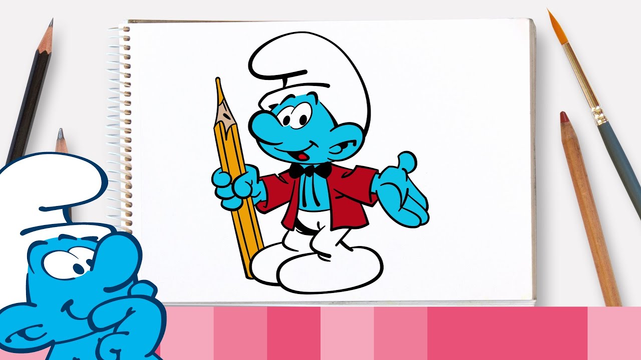 How to draw Painter Smurf • The Smurfs - YouTube