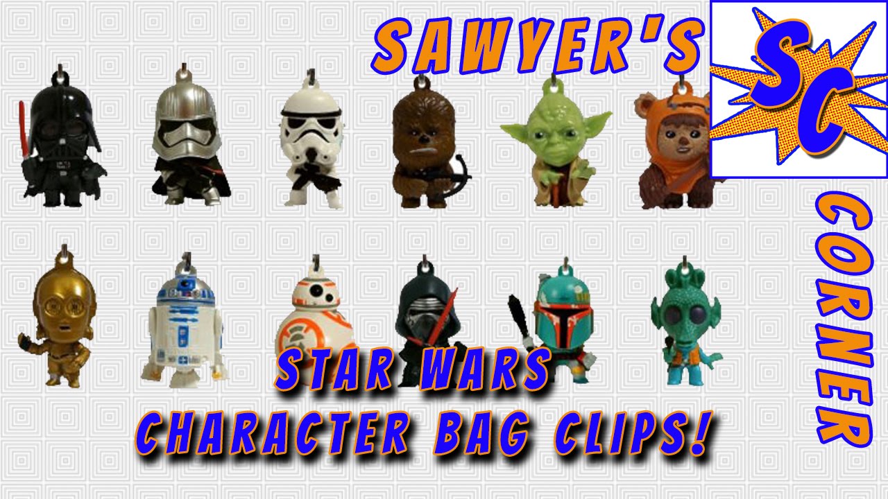 Sawyer's Corner - Star Wars Character Bag Clips Blind Bags - YouTube