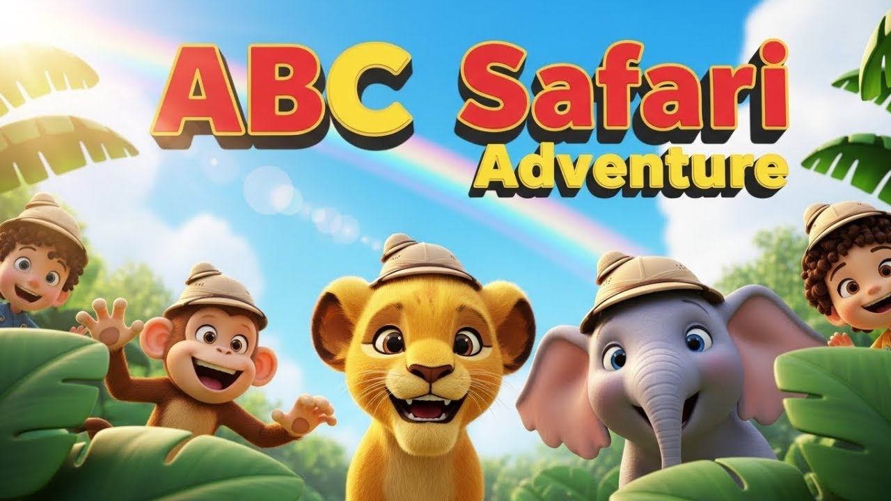 ABC Safari | Learn Letters with Fun Jungle Animals | Happy Nest Nursery ...
