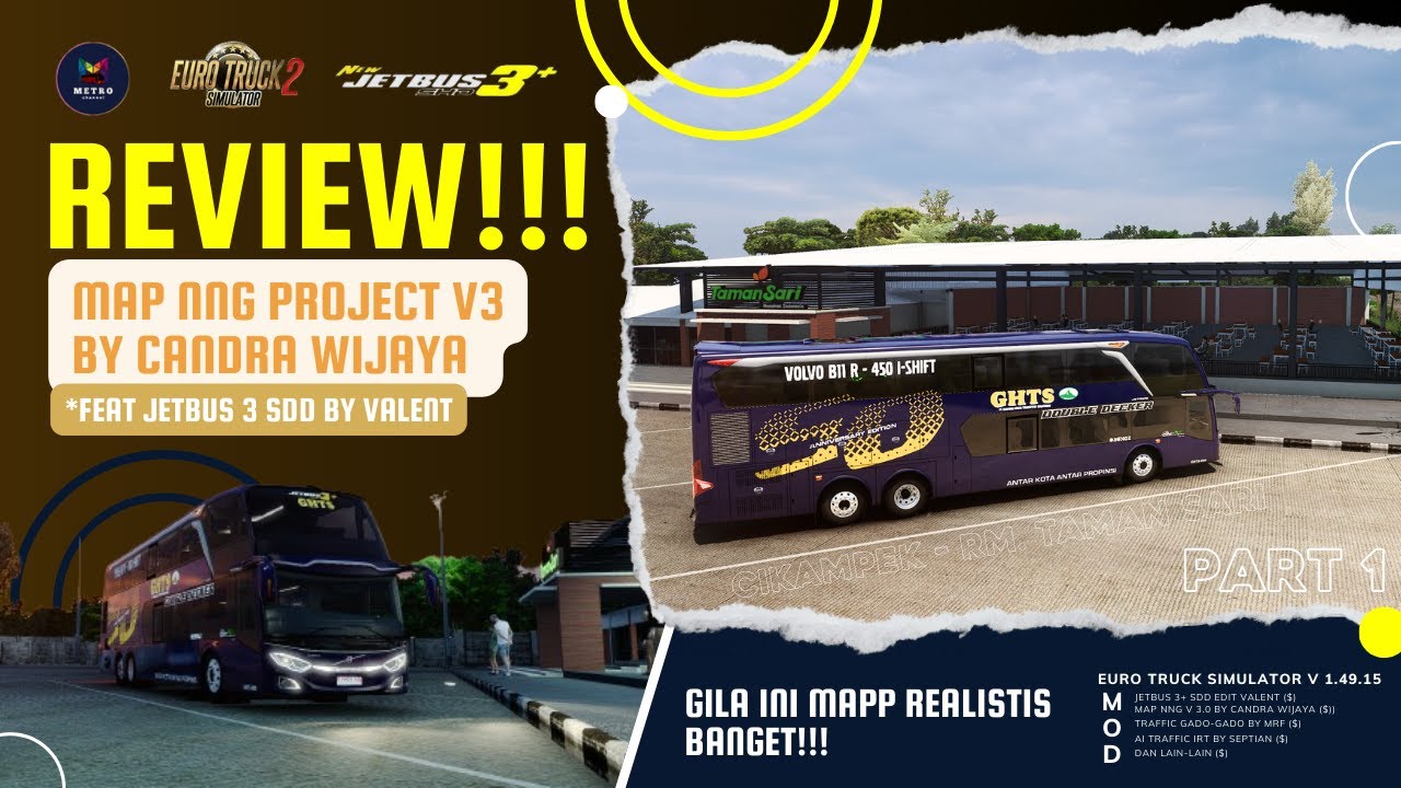 MAP TOLL TRANSJAWA PALING REALISTIS!! | REVIEW TUNTAS!!! MAP NNG Project BY Candra Wijaya | Part ...