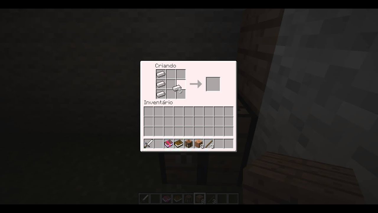 Como fazer um peitoral de ferro no minecraft - YouTube