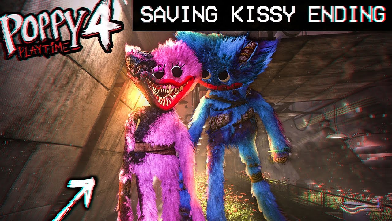 I saved KISSY in the ENDING! (Kissy goes to Chapter 5) | Poppy Playtime ...
