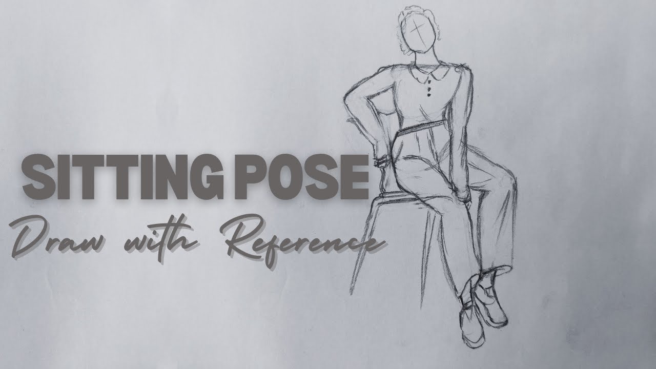 Sitting Pose Drawing | Drawing anatomy - YouTube