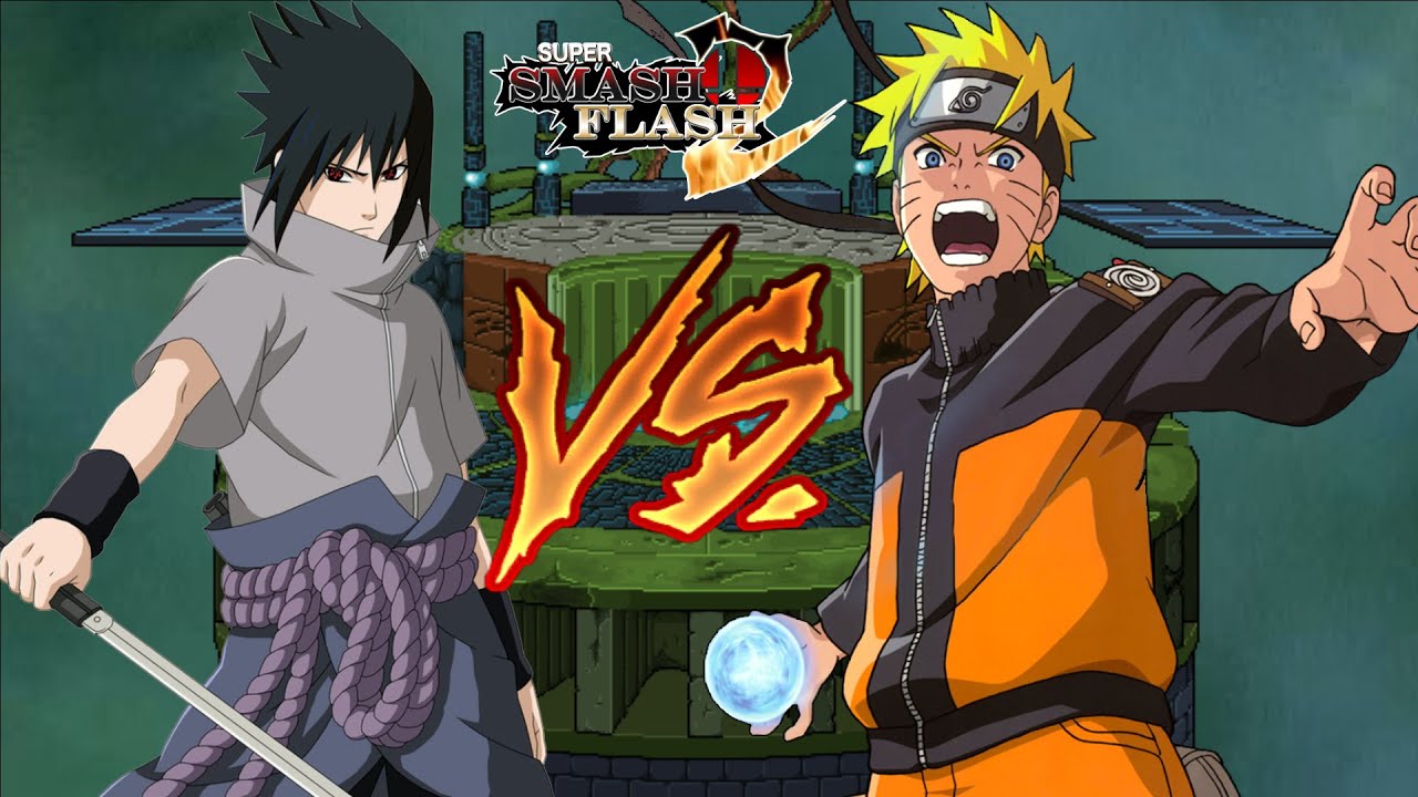 SASUKE MOD. VS NARUTO (CPU) | Super Smash Flash 2 - Slayer - YouTube