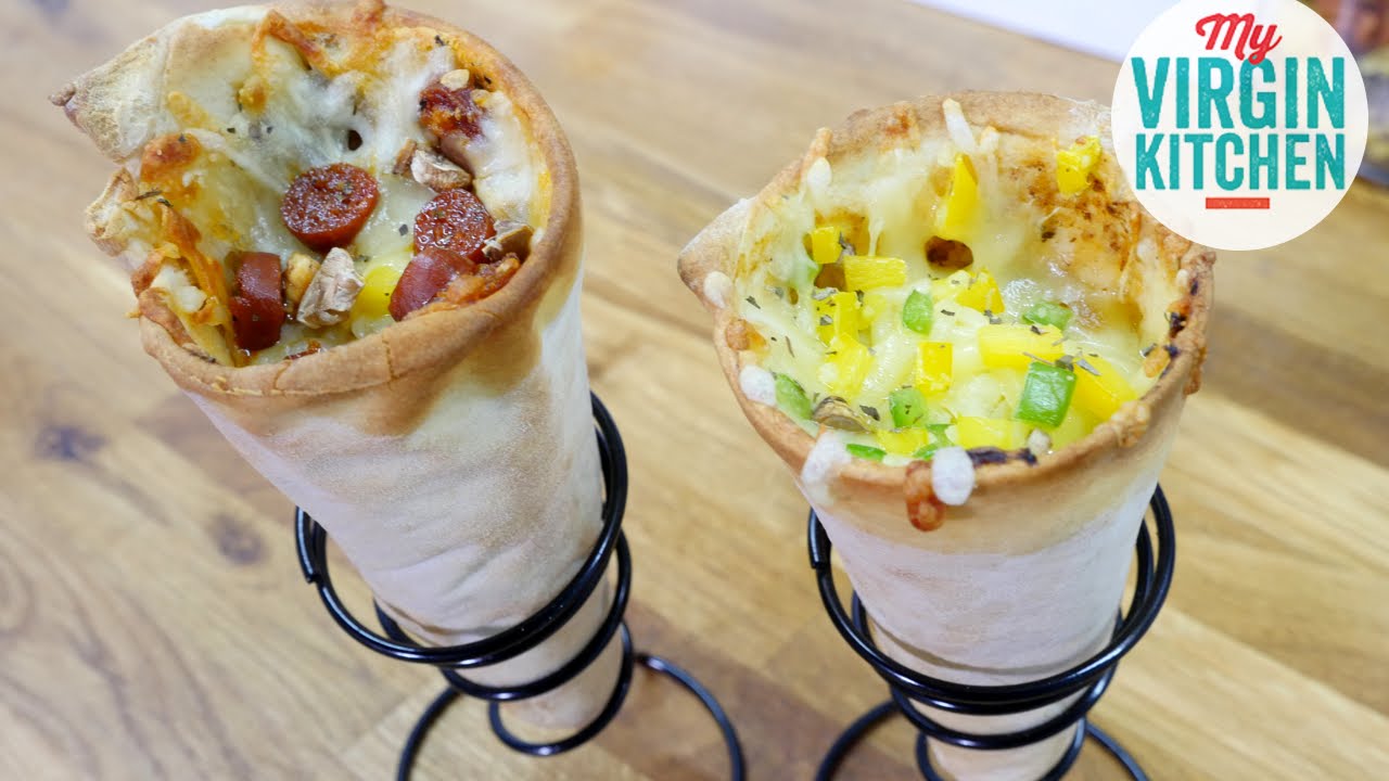HOW TO MAKE PIZZA CONES - YouTube