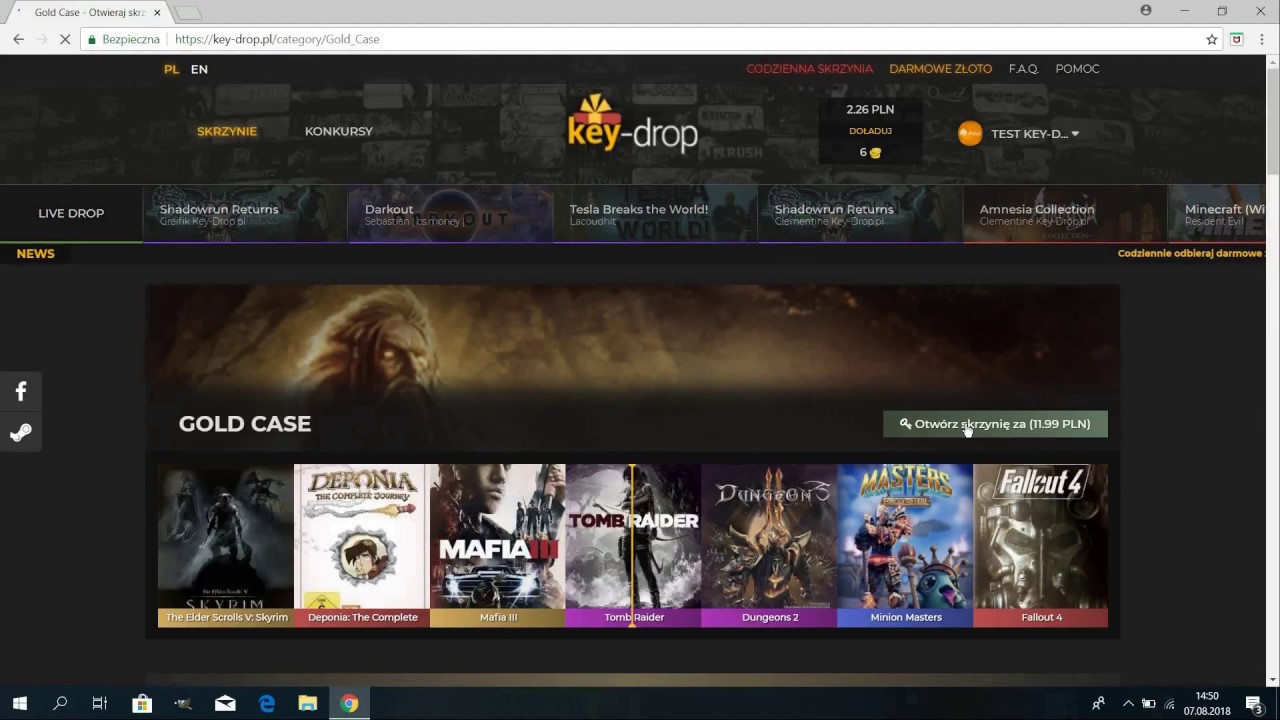 🔥 ZŁOTE KODY DLA WIDZÓW🔥 KEY-DROP.PL🔥 GIVEAWAY SKYRIMA🔥 - YouTube