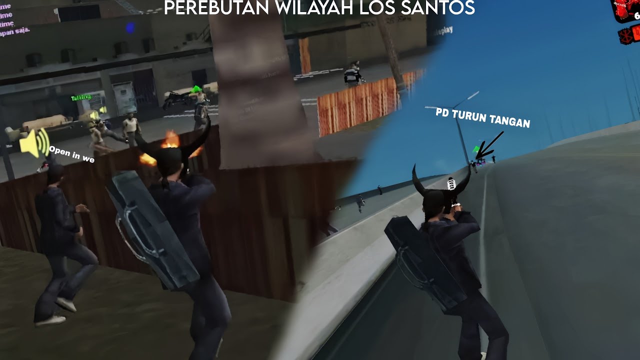 PERANG TERBESAR MEMPEREBUTKAN WILAYAH !! GTA SAMP ROLEPLAY - YouTube