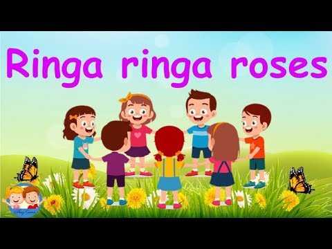 Ringa Ringa Roses Rhyme | English rhyme with lyrics | Nursery rhymes ...